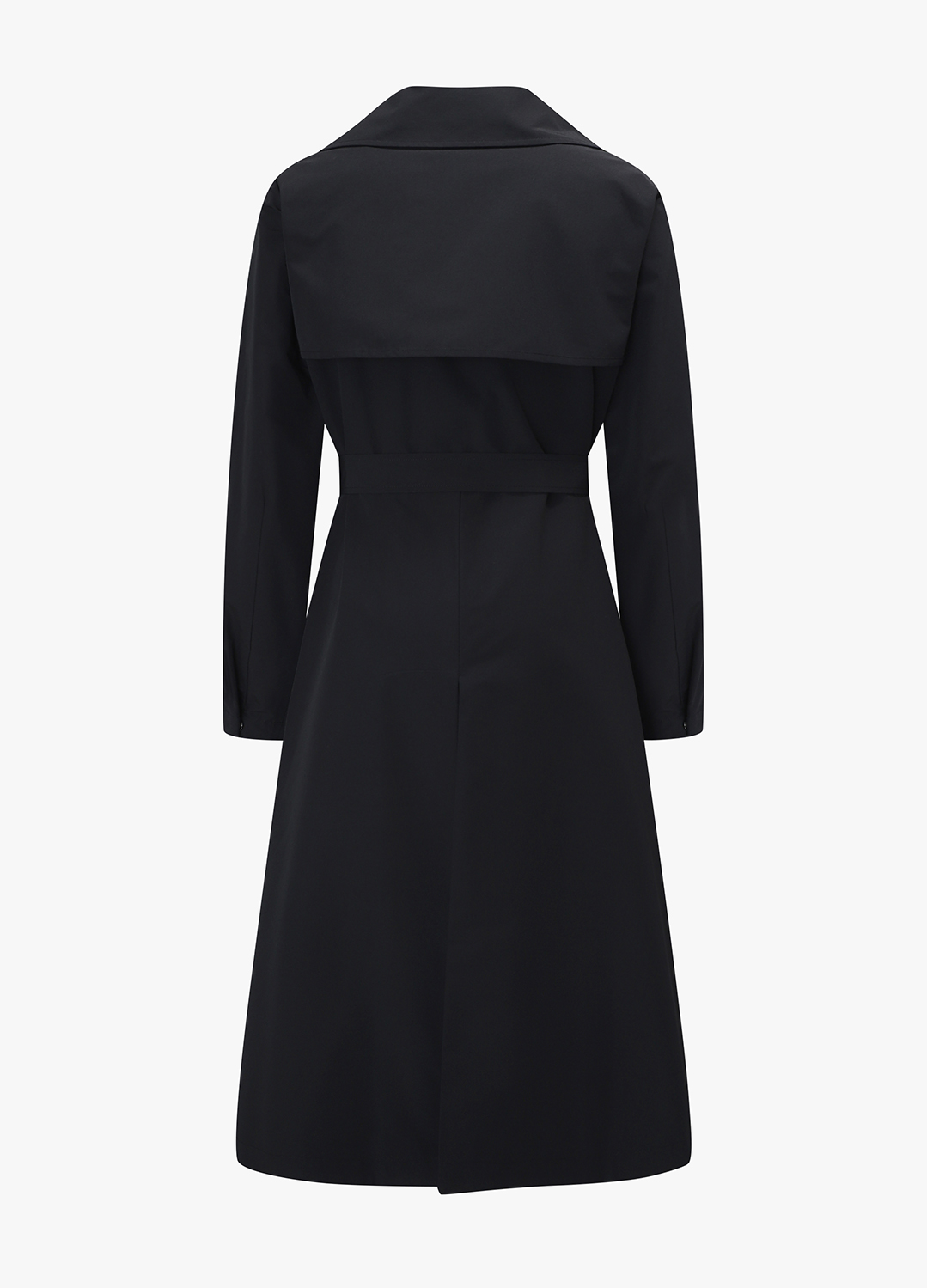 미샤 MICHAA 와이드 카라 벨티드 트렌치코트 BLACK | SISUN.COM