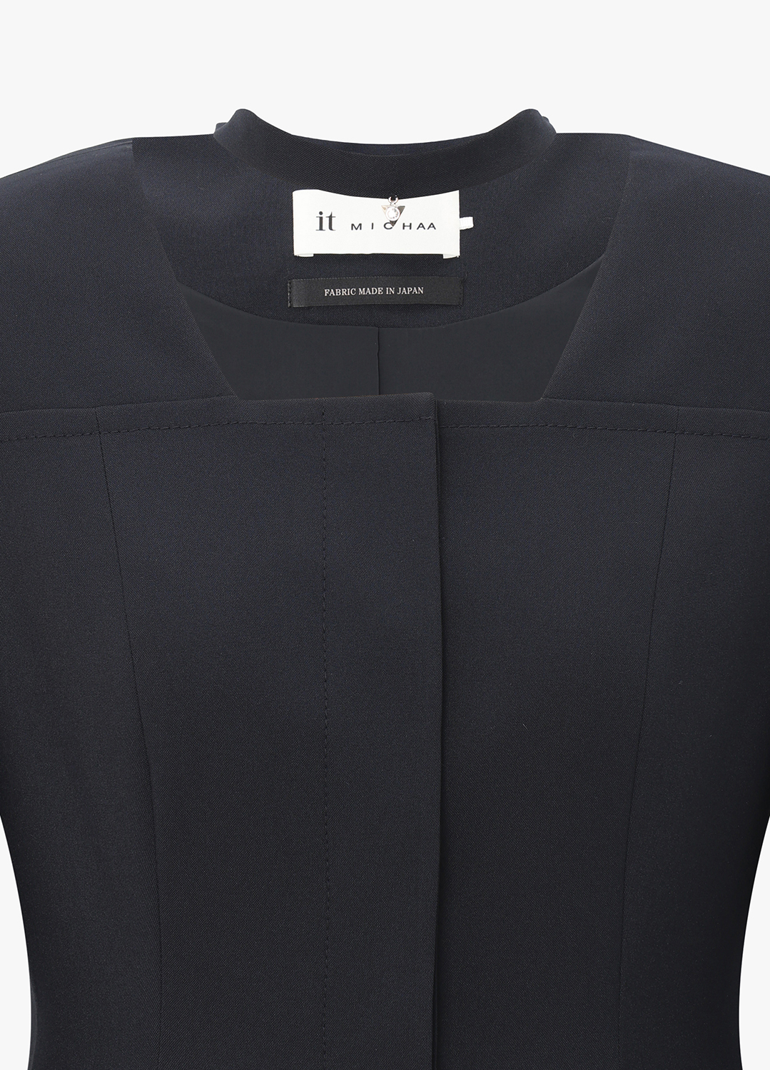 잇미샤 ITMICHAA 칼라리스 초커 타이 자켓 NAVY | SISUN.COM