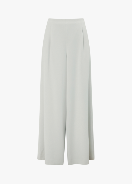 미샤 MICHAA 하이웨스트 와이드 팬츠 LIGHT GREY | SISUN.COM