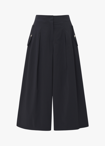 미샤 MICHAA [추가20]핀턱 와이드 팬츠 DARK NAVY | SISUN.COM